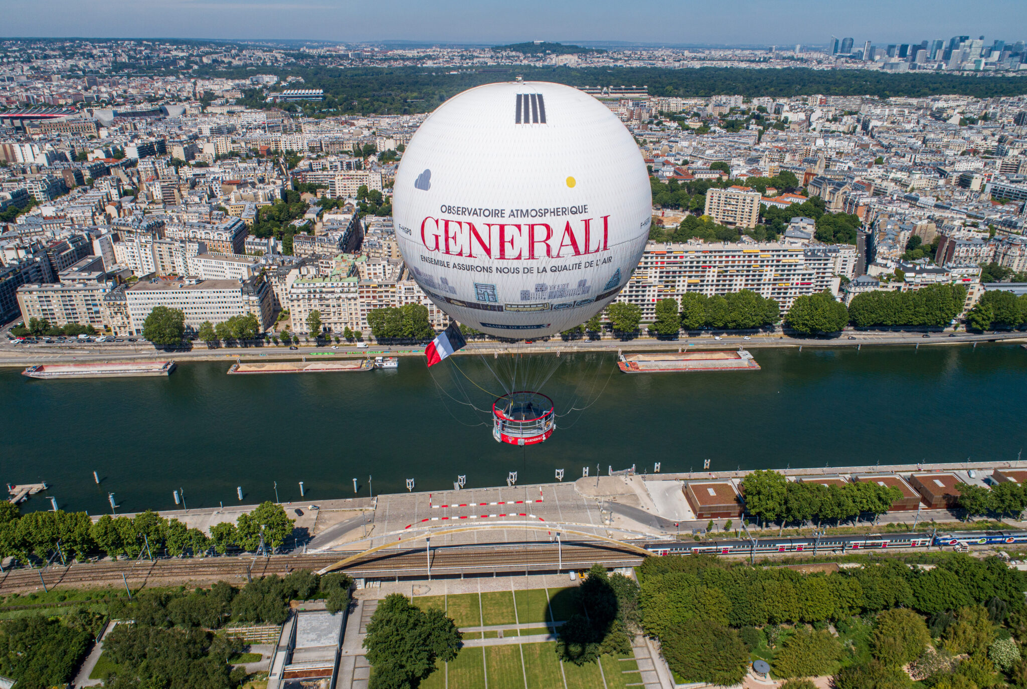 Ballon Generali de Paris – Vue sur Paris à 150 mètres d'altitude